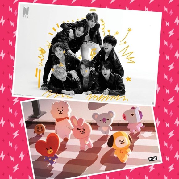 Trends International | Art | New In Wrapper Bt2 And Bts Posters 22375 X ...